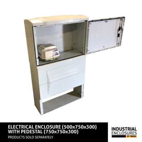 Plinth Electrical Enclosure 750x750x300. GRP Industrial Enclosures