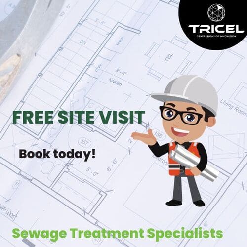Book a free site visit - Tricel Sewage Treatment