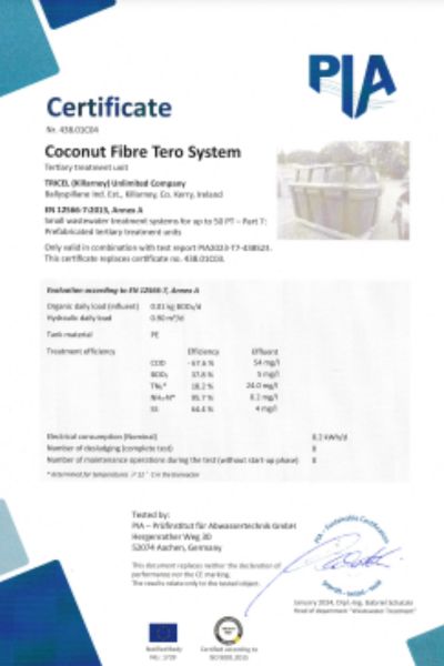 Tertiary Treatment of Wastewater - Tricel Tero